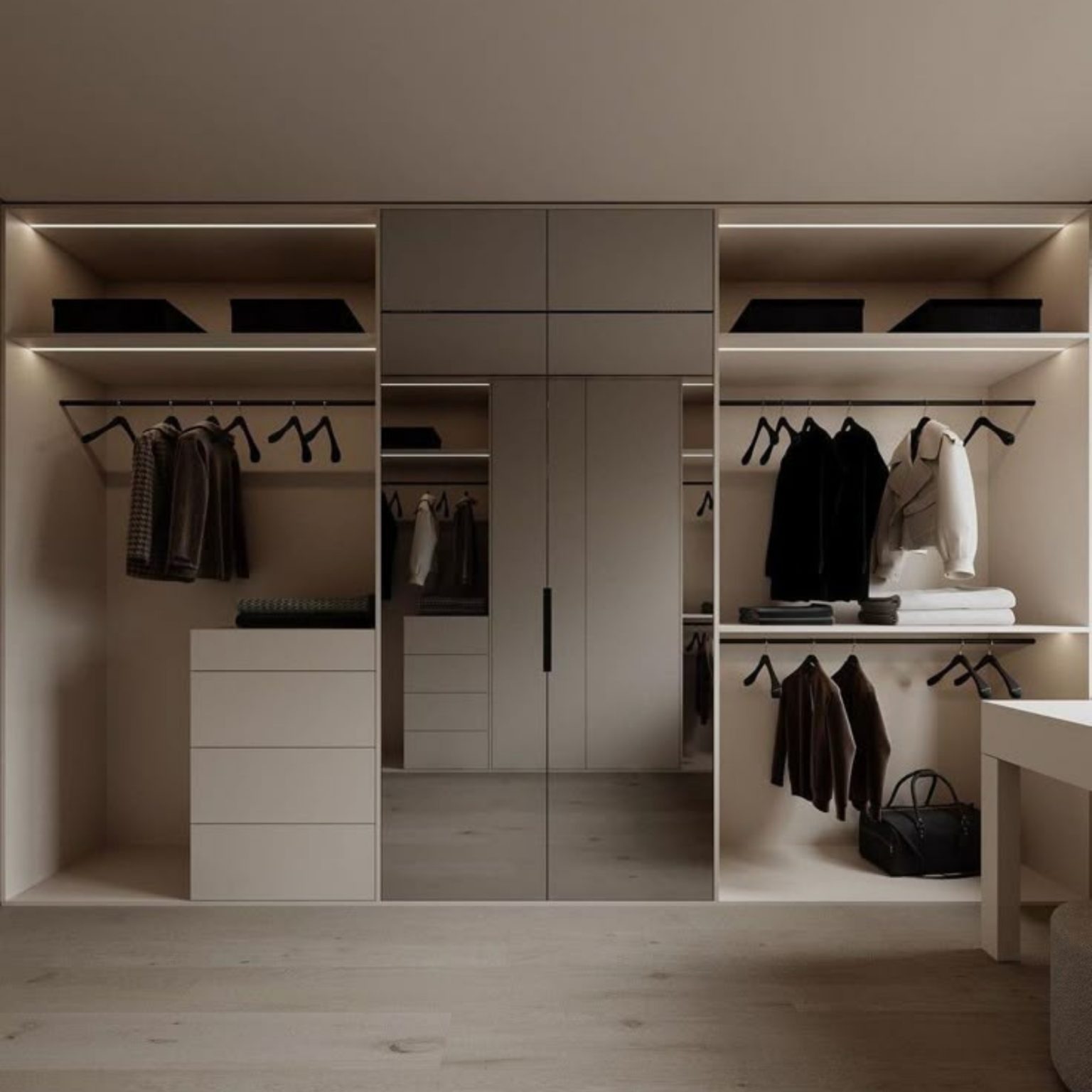 Roupeiros Embutidos | Uma Solução Elegante e Funcional para Organizar o ...